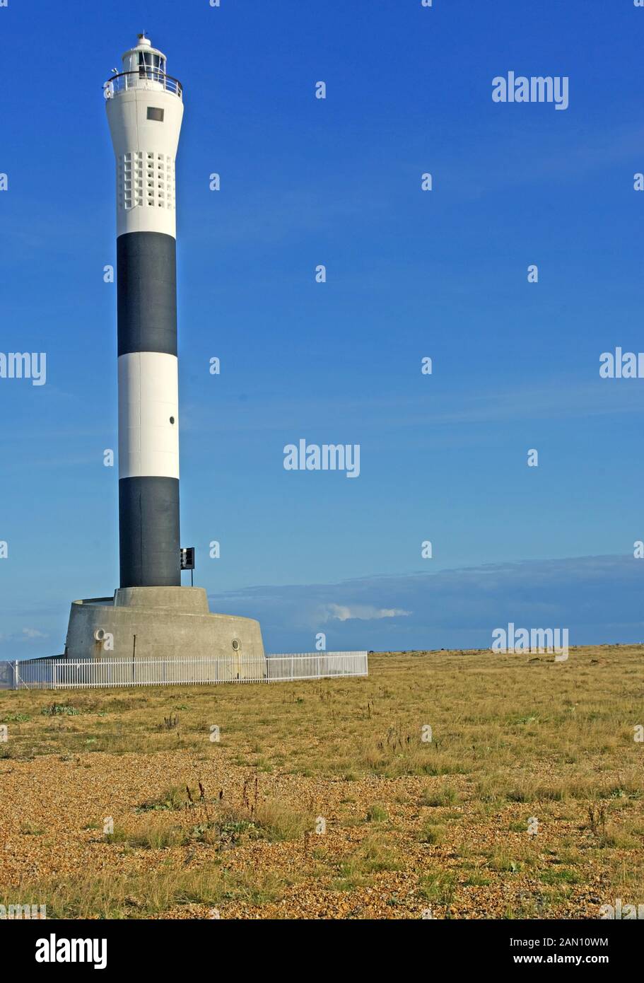 Dungeness, New, Lighthouse, Kent Stock Photo - Alamy