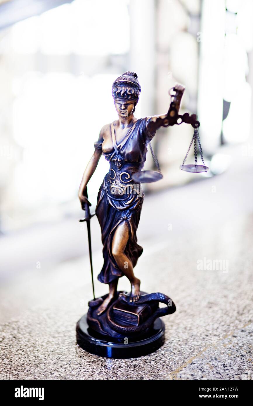Lady Justice, allegory, justice, statuette, statue, sculpture ...