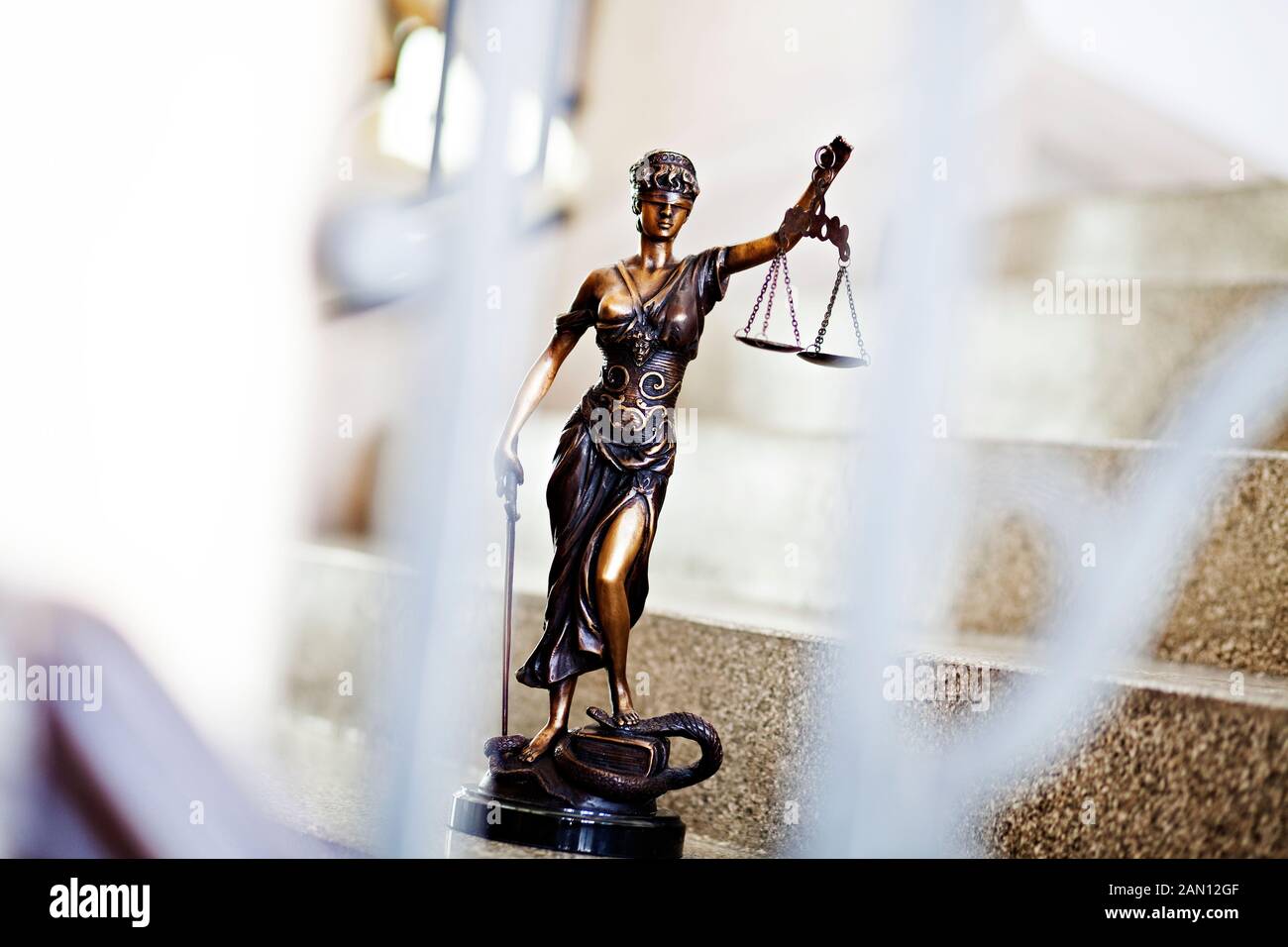 Lady Justice, allegory, justice, statuette, statue, sculpture ...