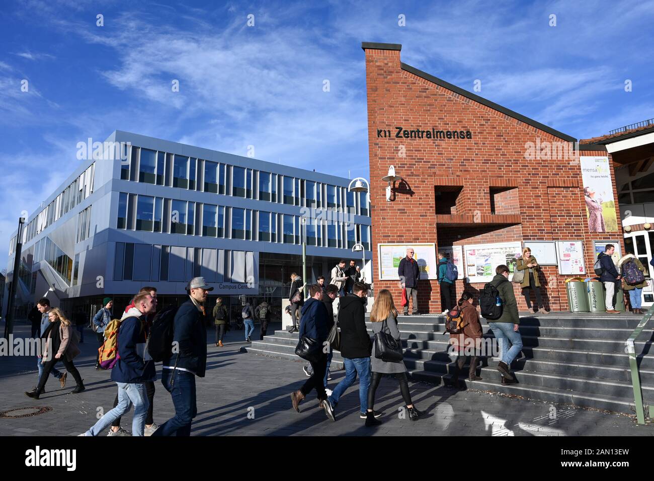 Kassel, Germany. 15th Jan, 2020. The Central Mensa and the Campus ...