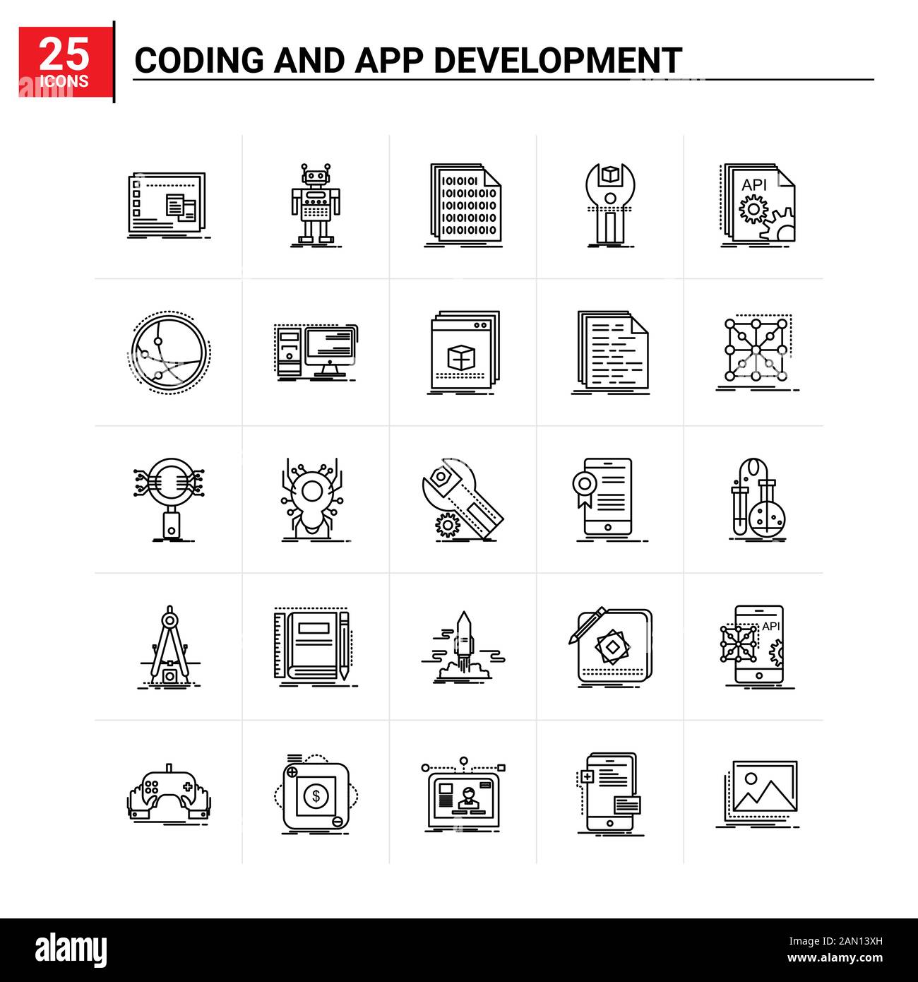 Software development process background Cut Out Stock Images & Pictures ...