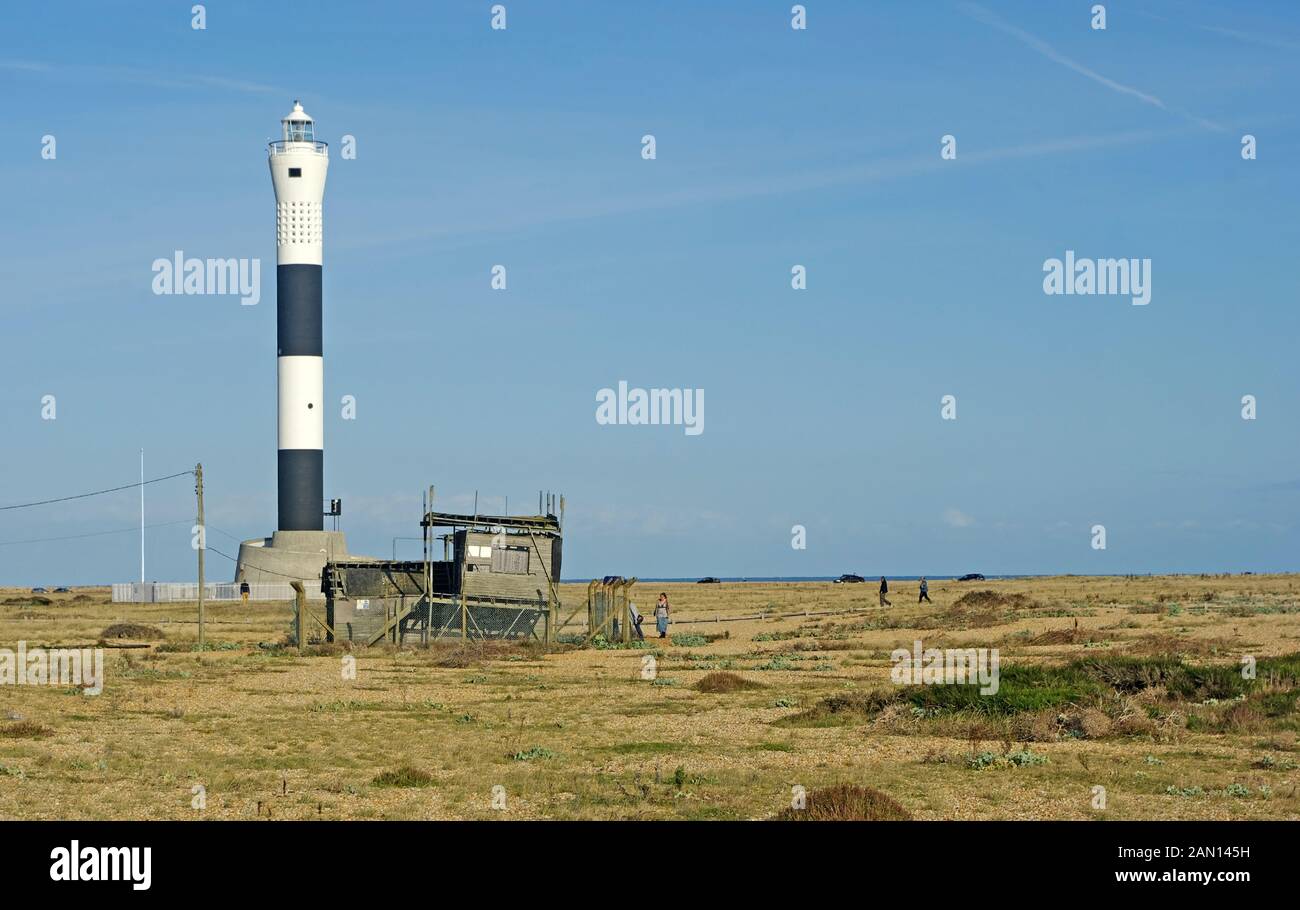 Dungeness, New Lighthouse, Kent Stock Photo - Alamy