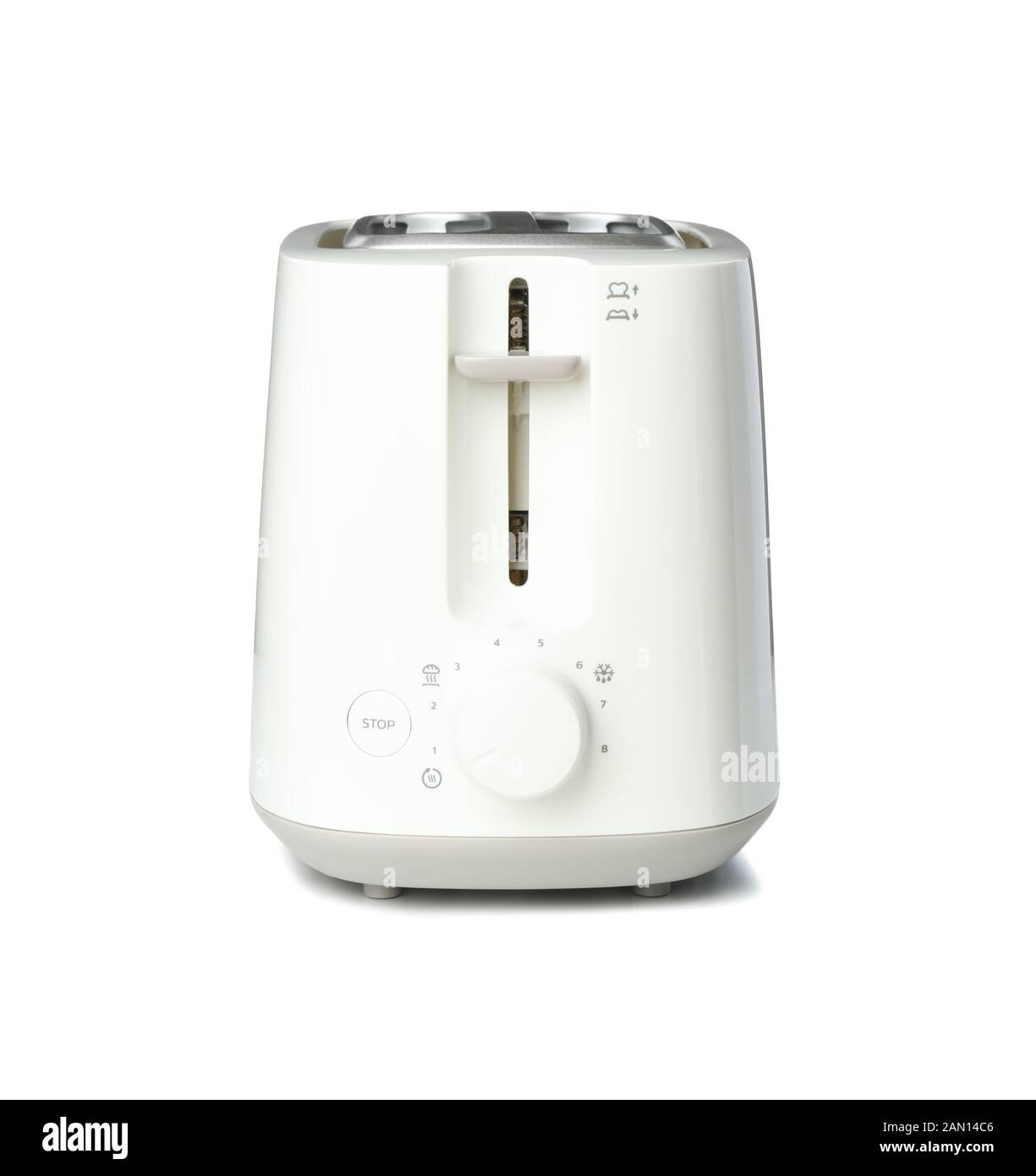 Toaster for bread isolated on white background, front view Stock Photo ...