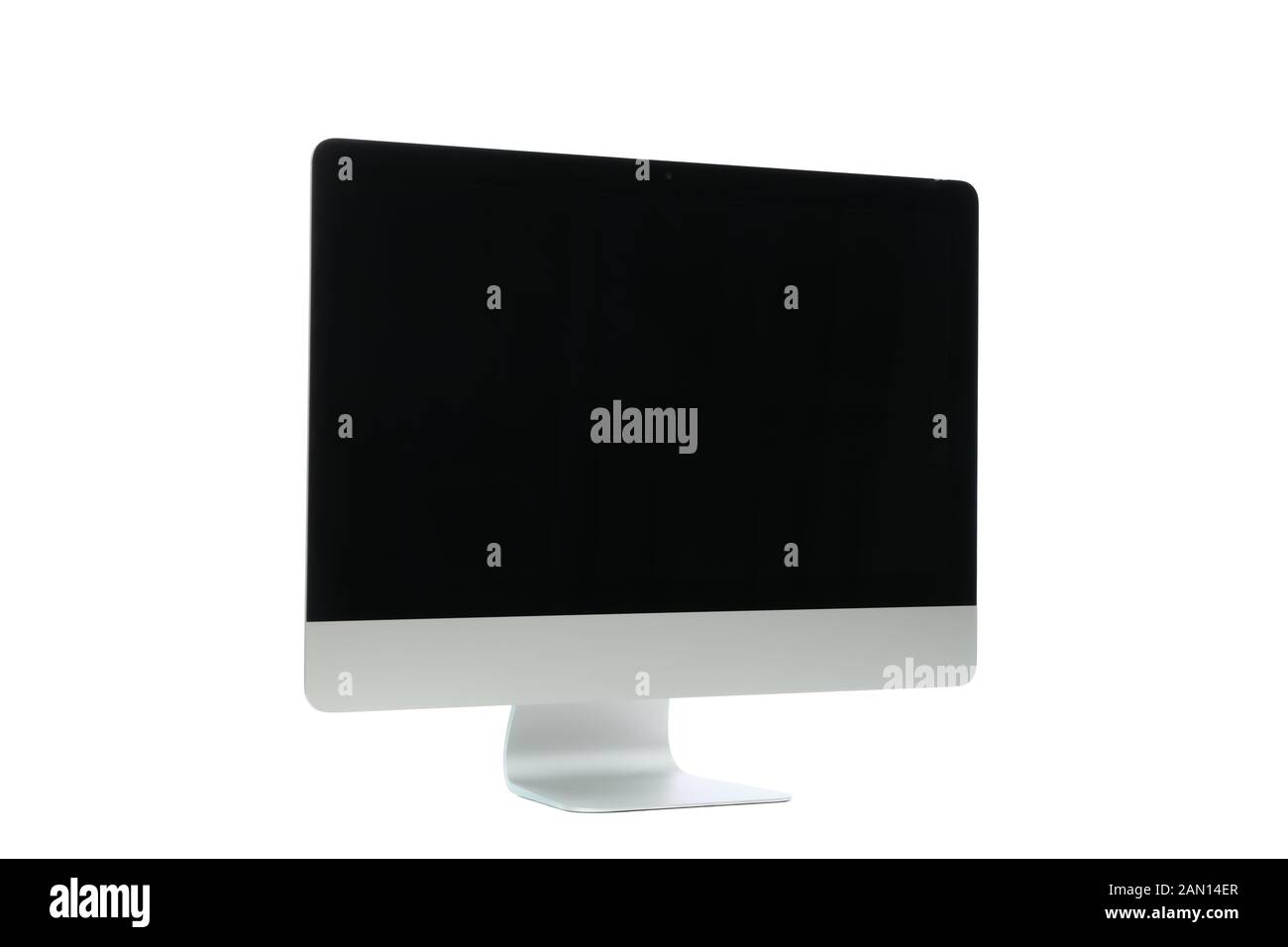 Beautiful empty screen isolated on white background Stock Photo - Alamy