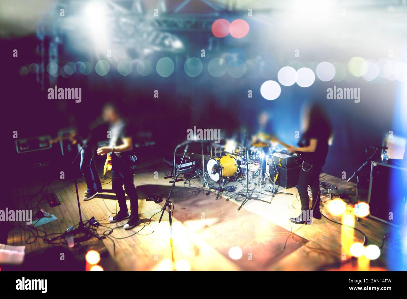 Abstract musical background. Playing guitar and music concert concept ...