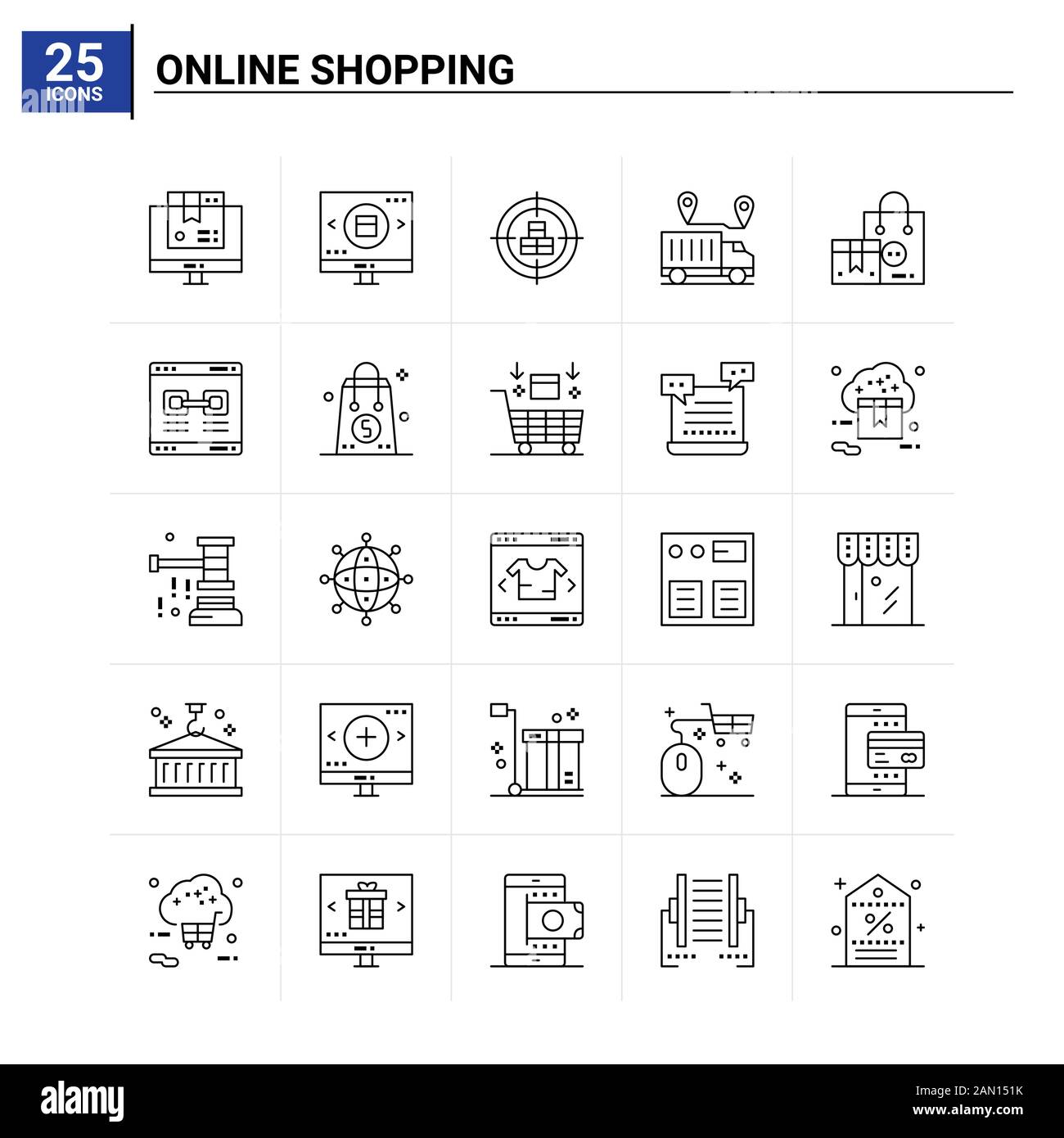 Shopping icon set Stock Vector Images - Alamy