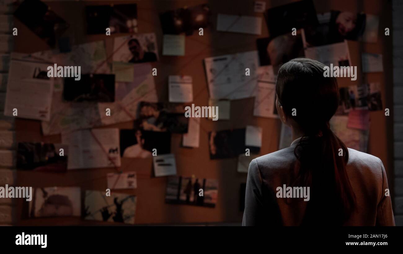 Crime investigation board hi-res stock photography and images - Alamy