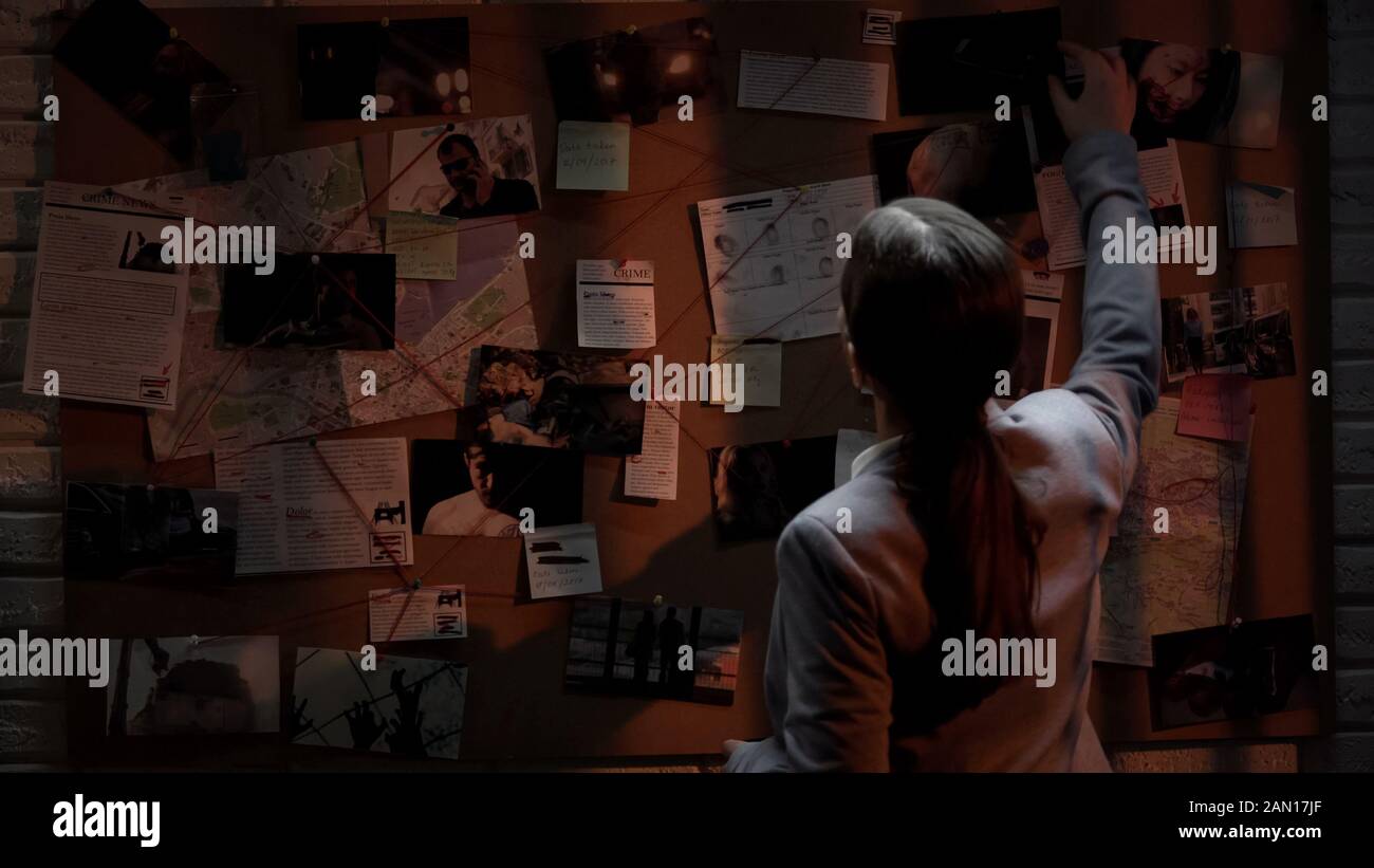 Detective investigation board hi-res stock photography and images - Alamy