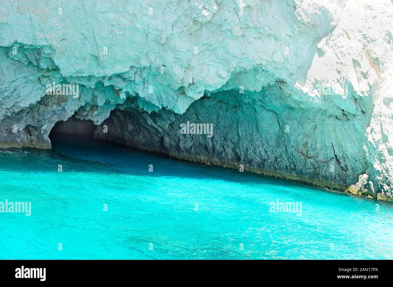 Greece, Zakynthos Island, coast and natural Keri cave Stock Photo - Alamy