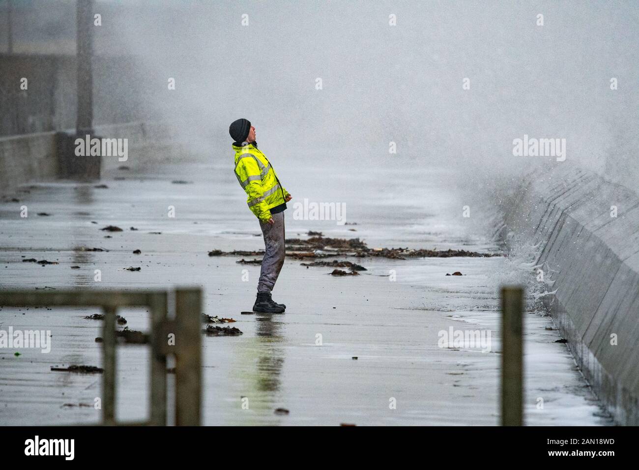Saltcoats, North Ayrshire, Scotland, UK - 15 January 2020 - UK weather ...