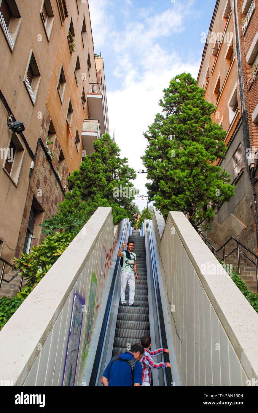 Outdoor escalator spain hi-res stock photography and images - Alamy