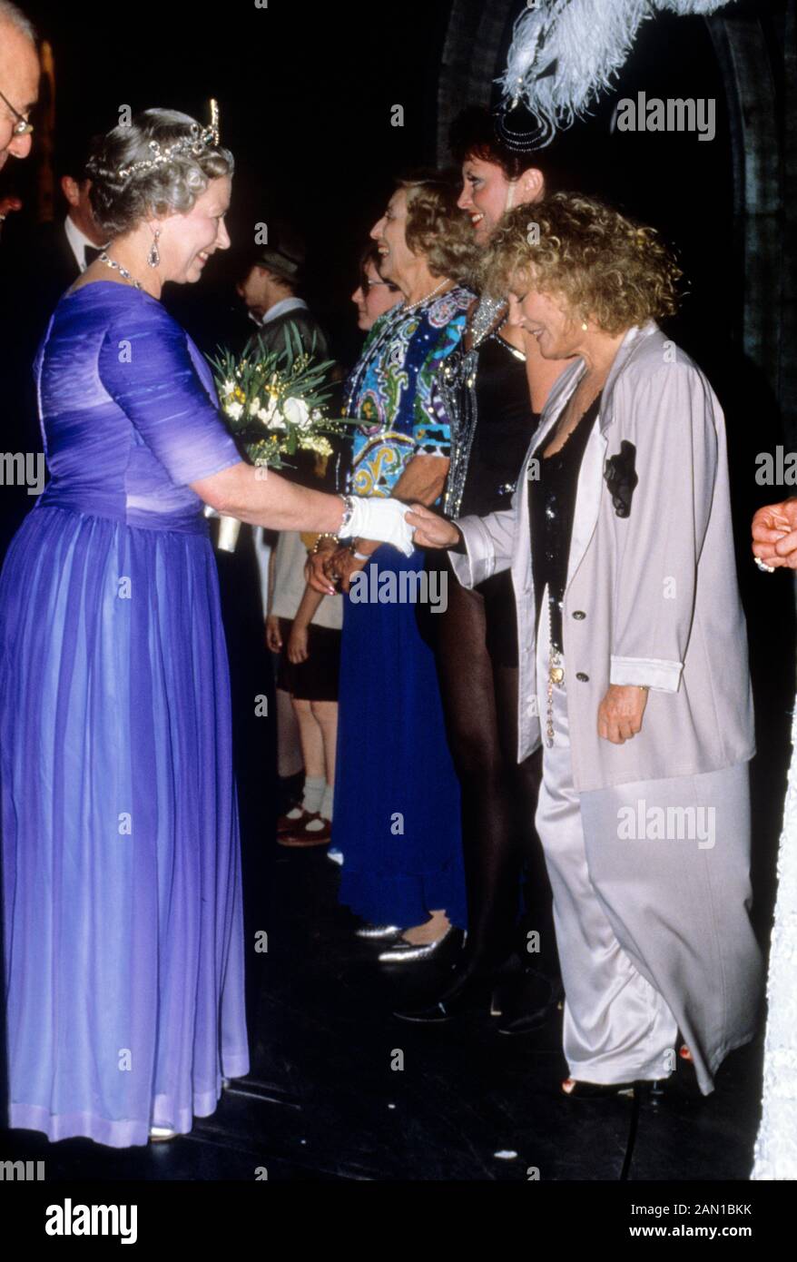HM Queen Elizabeth II (left) and singer Petula Clark. ’The Great Event ...