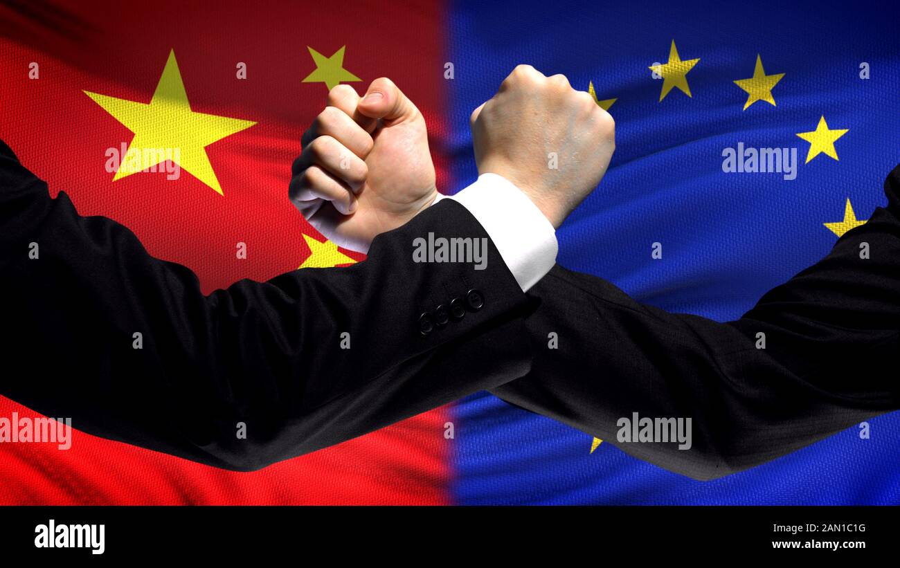 China european union flag hi-res stock photography and images - Alamy