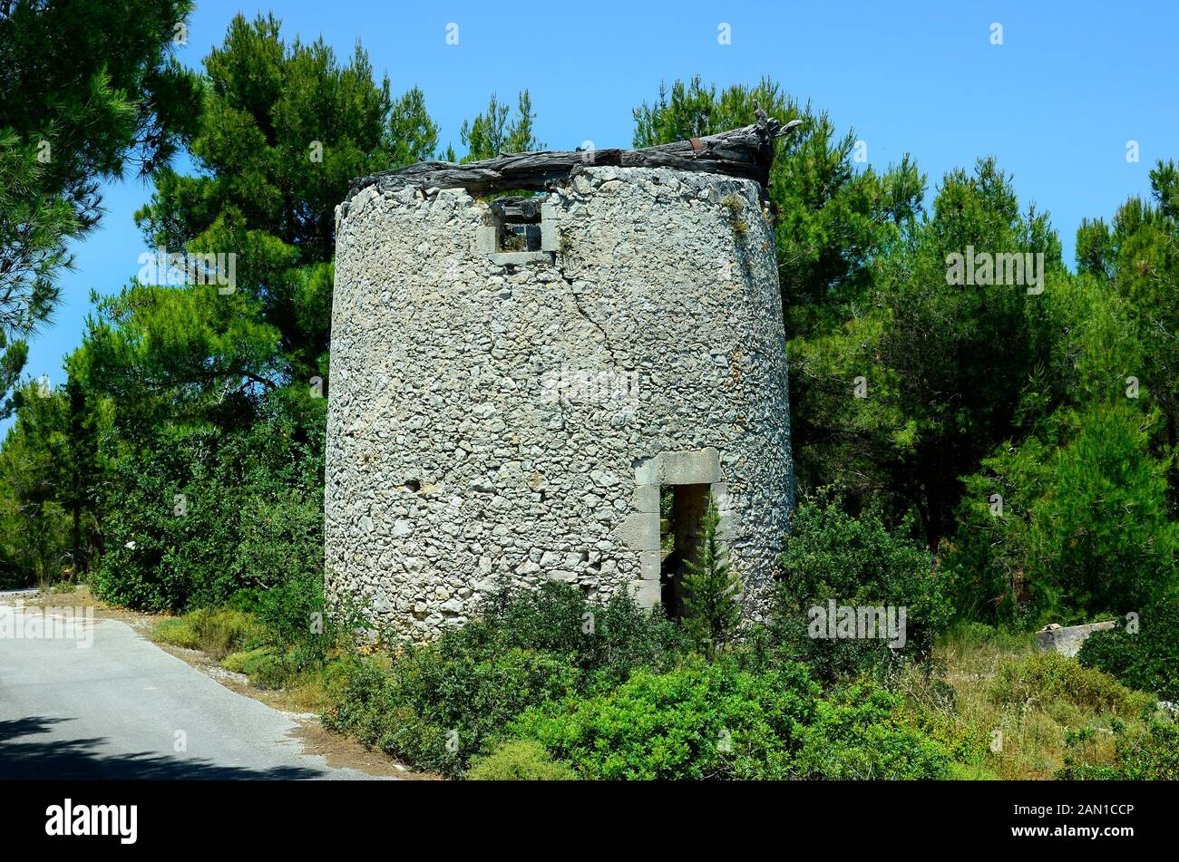 Windmill zakynthos island hi-res stock photography and images - Alamy
