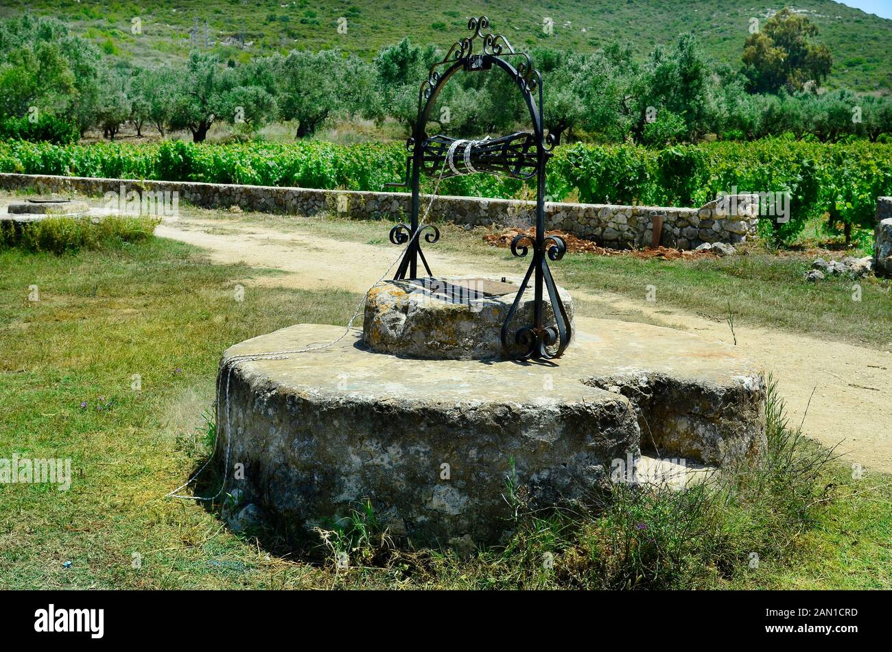 Greece, Zakynthos Island, old Venetian cistern aka Andronios wells ...
