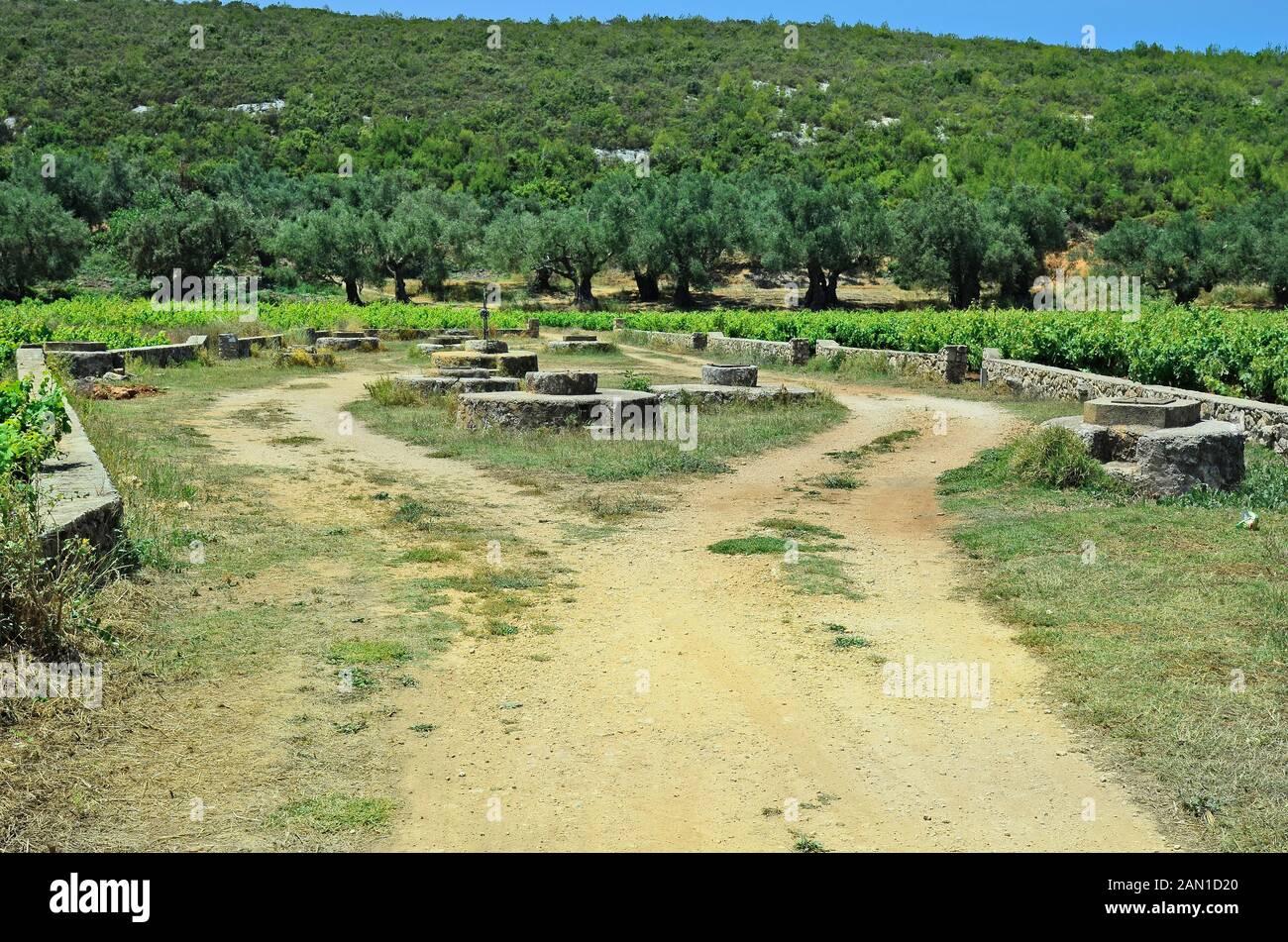 Greece, Zakynthos Island, old Venetian cistern aka Andronios wells ...