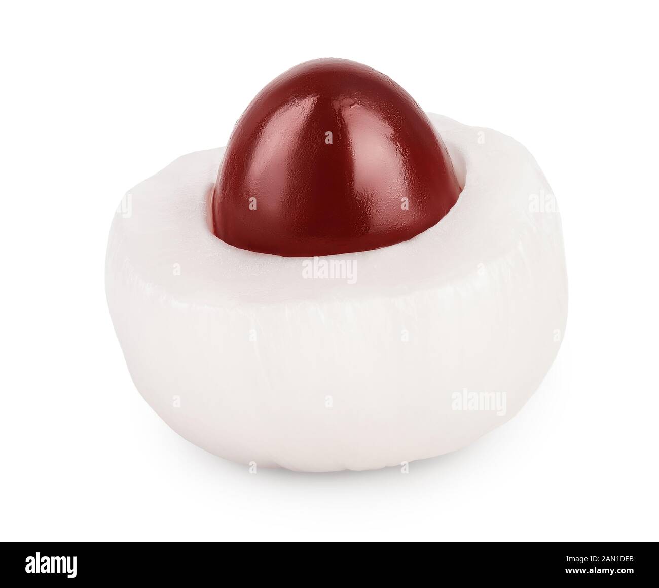 lychee fruit without skin isolated on white background with clipping ...