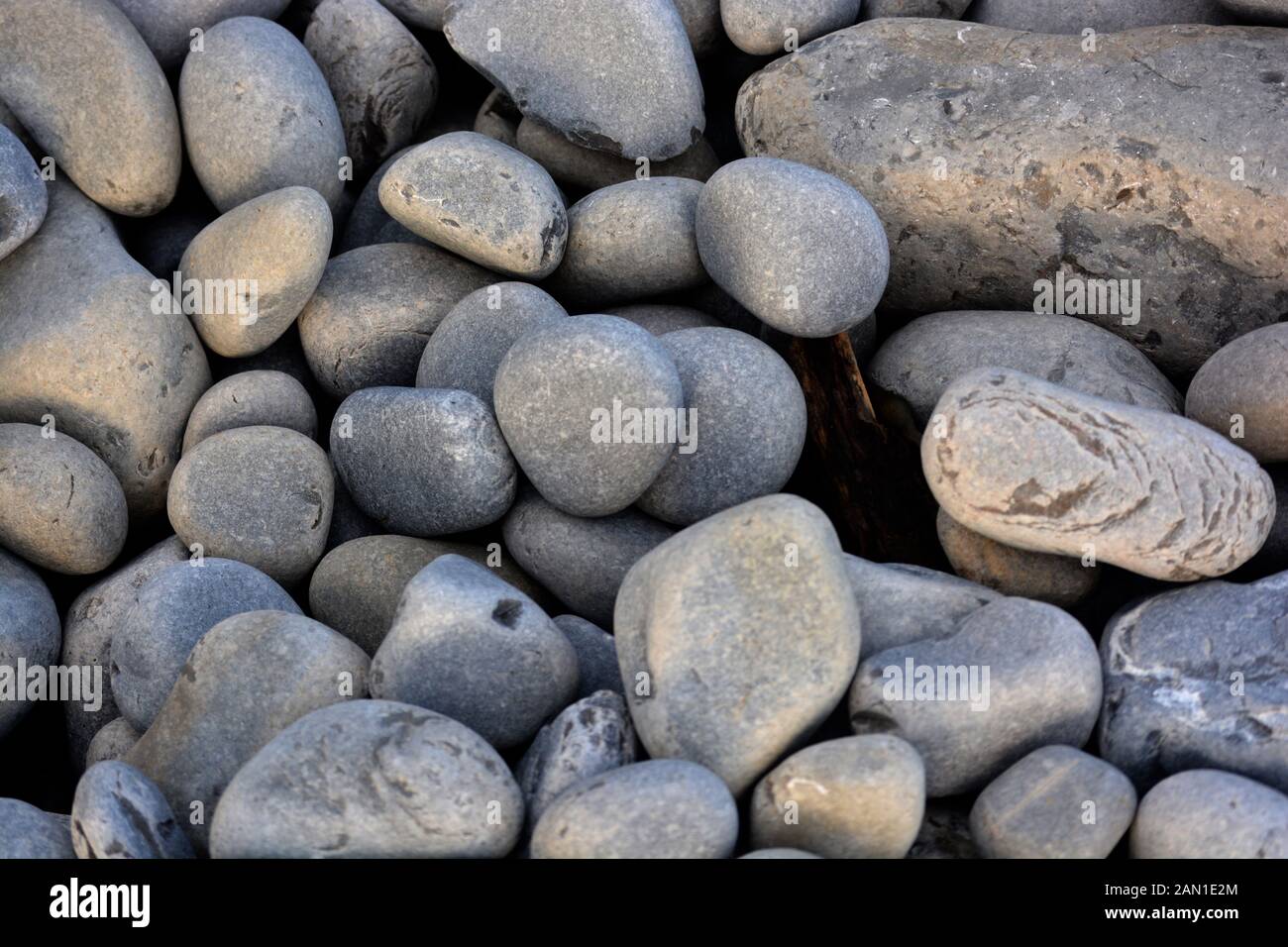 Natural Background, looking down and close up of pebbles on a natural ...