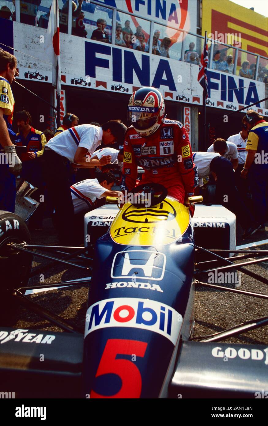 Nigel Mansell Motor Racing Driver High Resolution Stock Photography and Images - Alamy