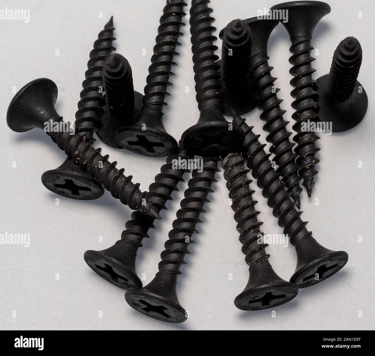 Dirty screw for plasterboard, isolated on white background Stock Photo ...