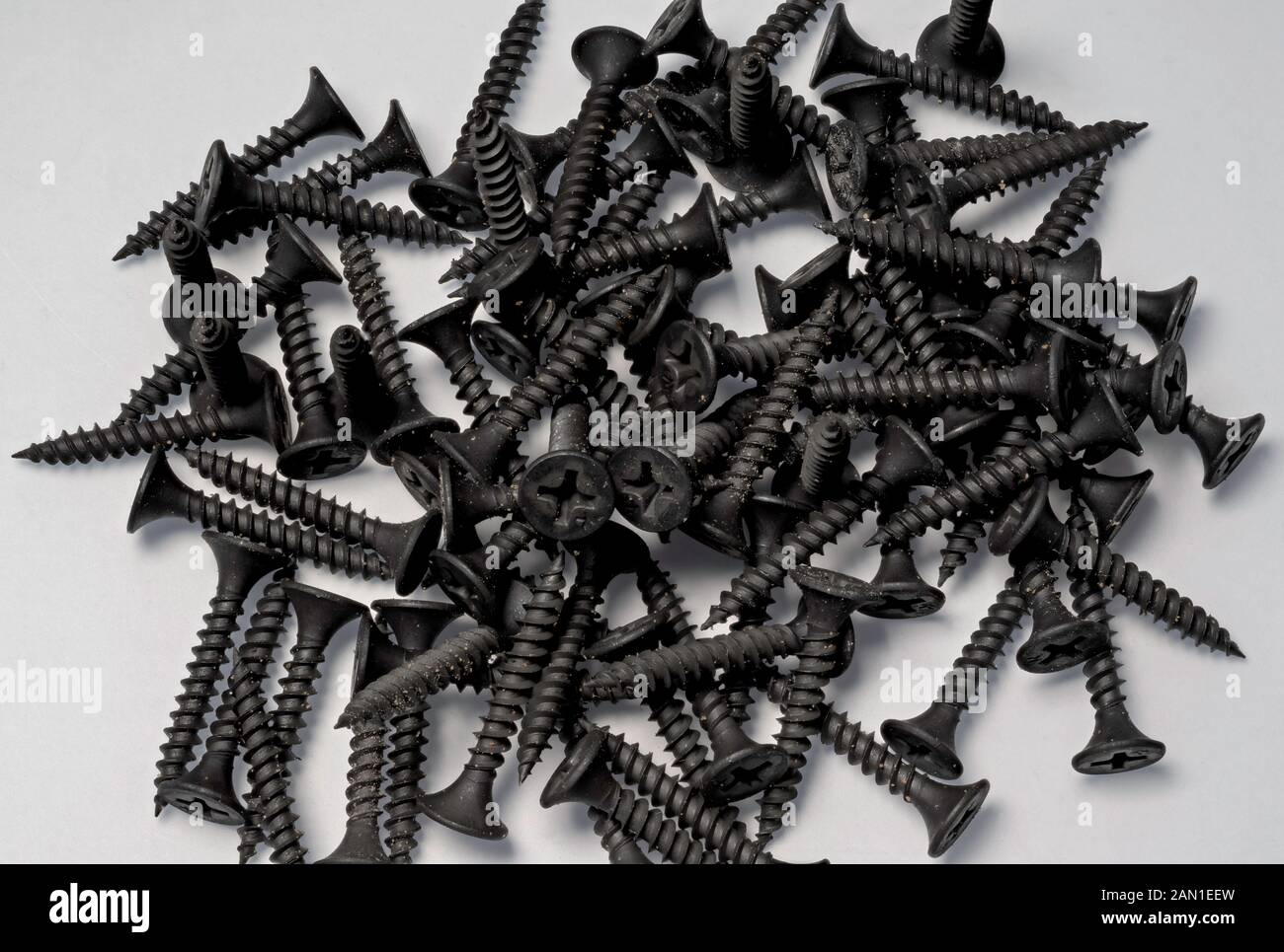 Dirty screw for plasterboard, isolated on white background Stock Photo ...