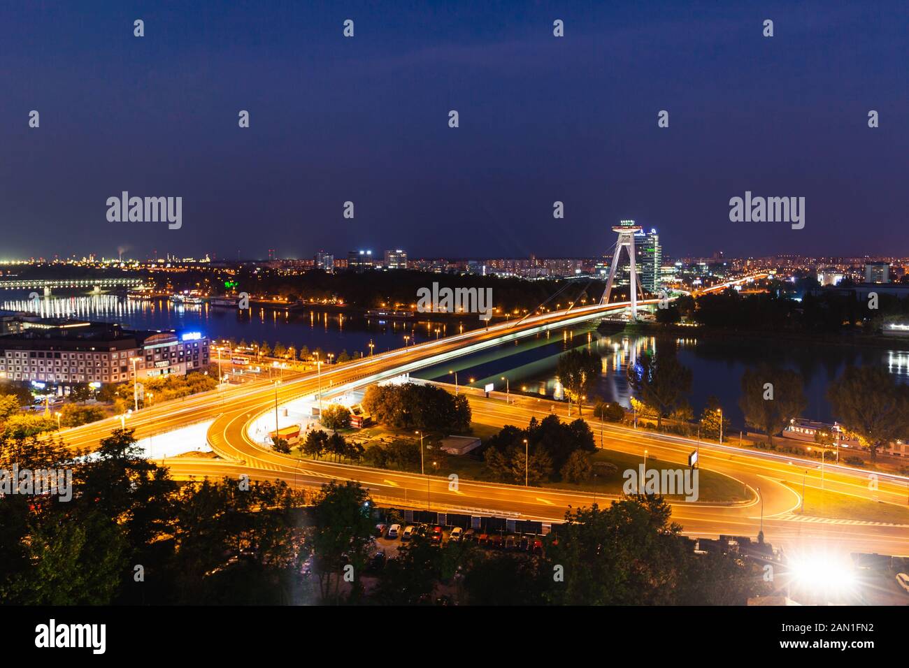 View of UFO Bridge Stock Photo - Alamy