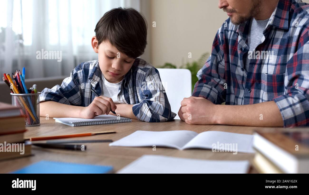Father scolding son hi-res stock photography and images - Alamy