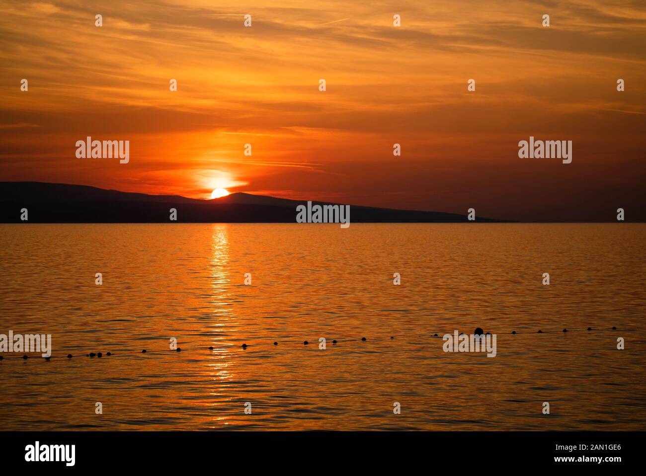 View of sea during sunset Stock Photo - Alamy