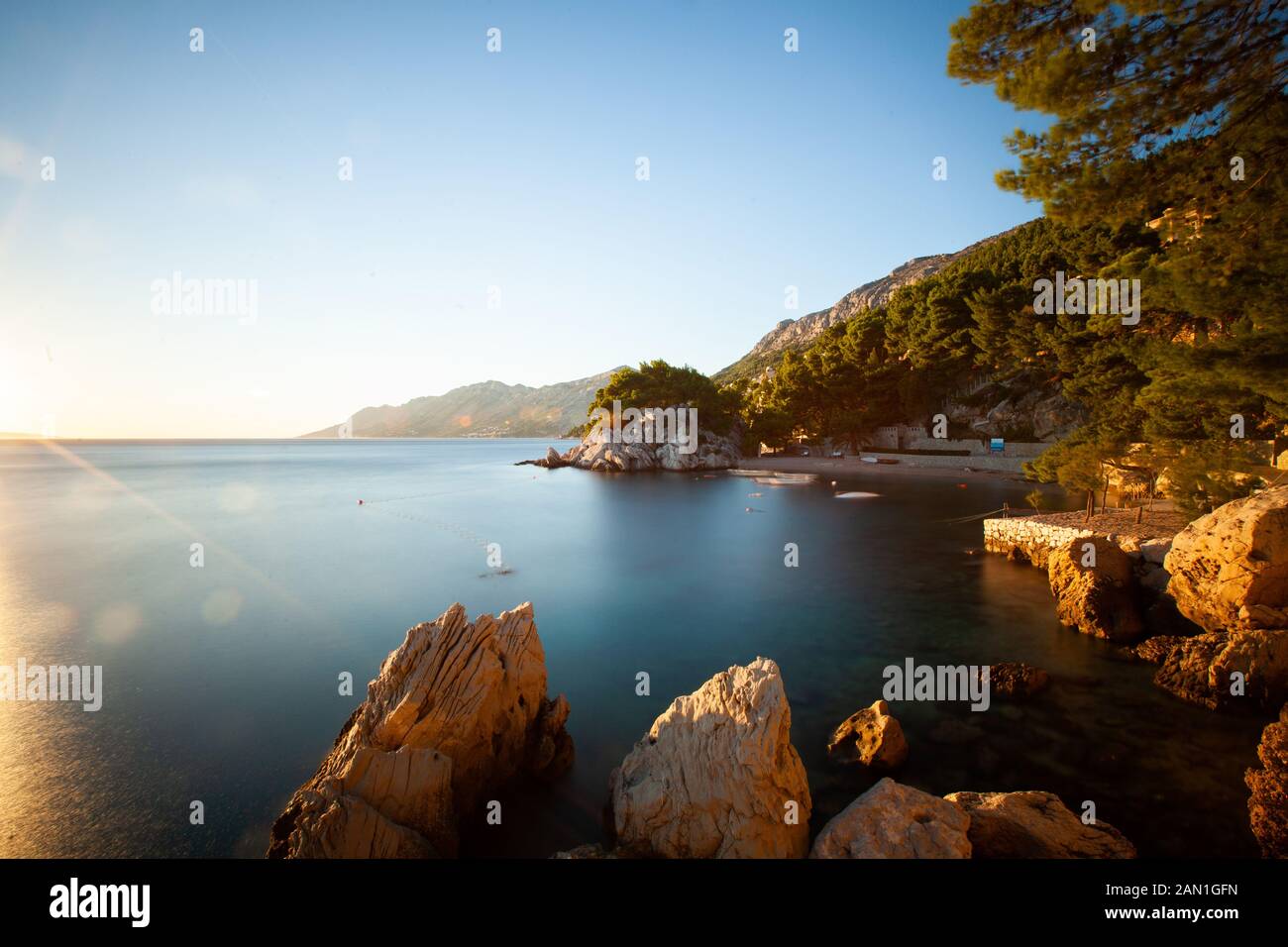 View of coast Stock Photo - Alamy
