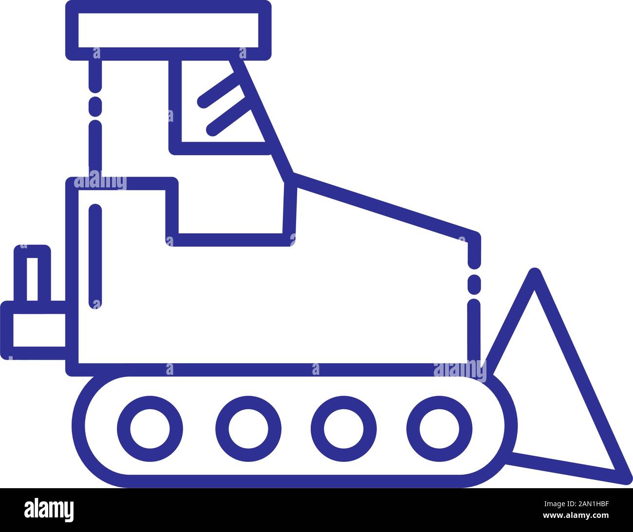 Isolated construction wheel loader vector design Stock Vector Image ...
