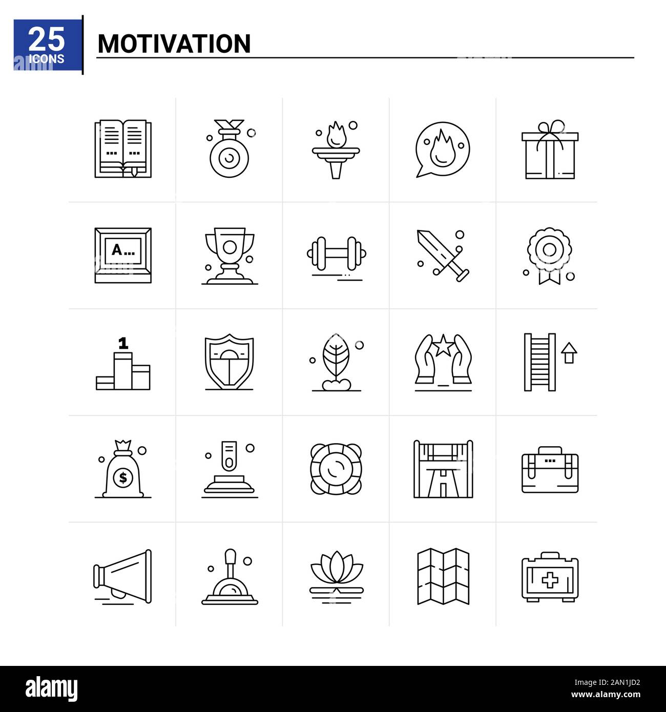 Motivation icon Cut Out Stock Images & Pictures - Alamy