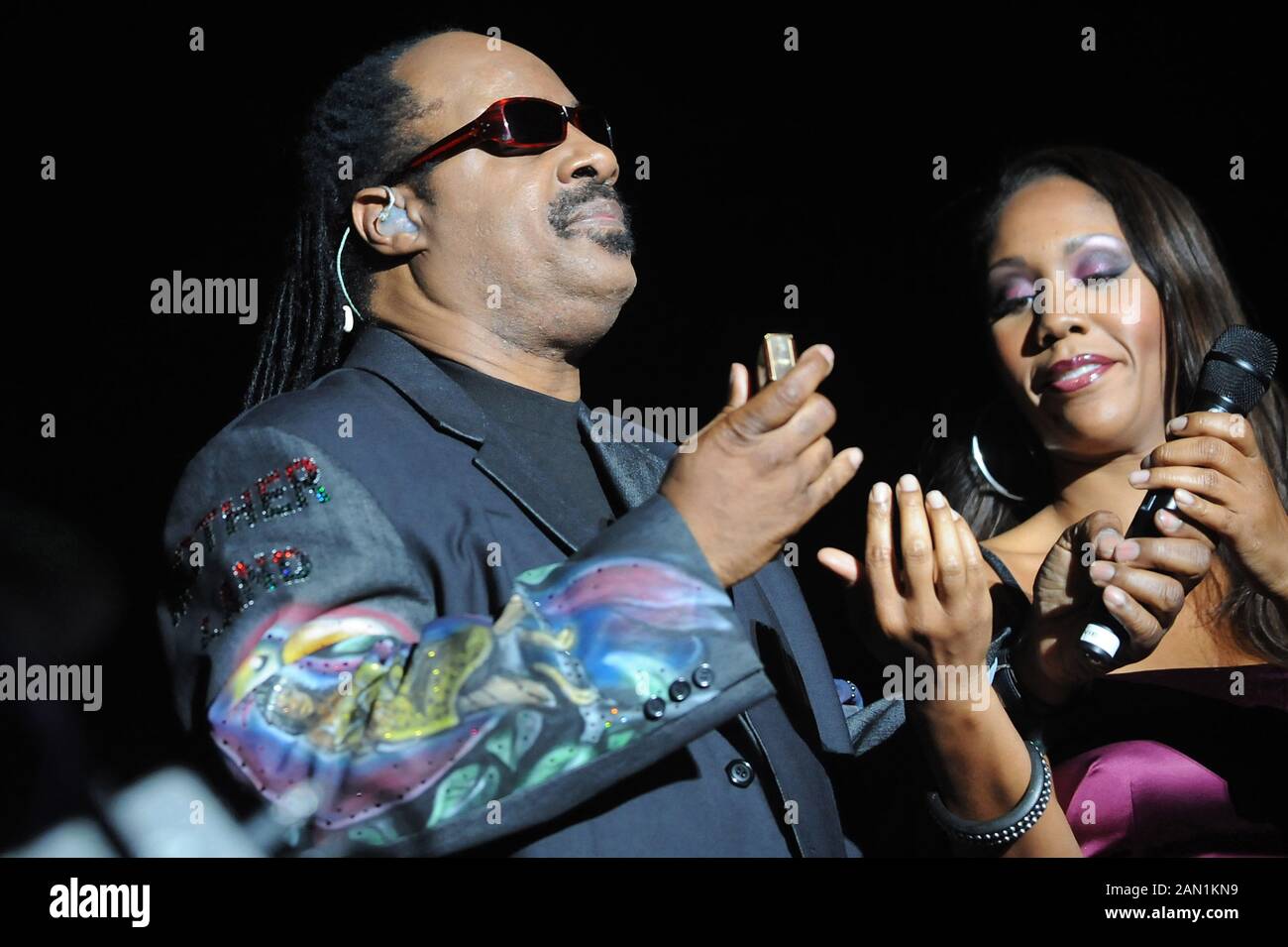 Stevie wonder and daughter aisha morris hi-res stock photography and ...