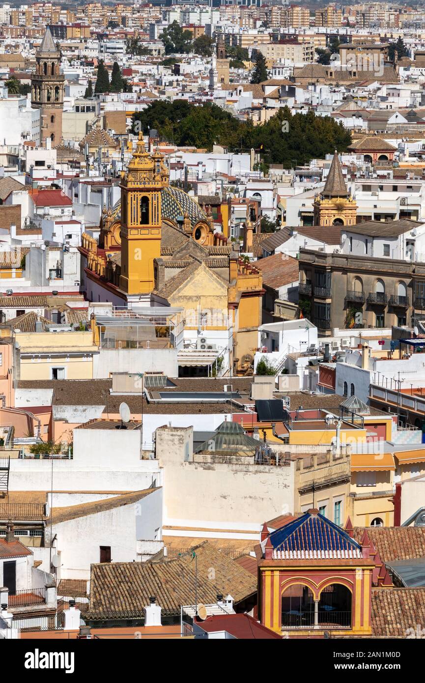 The church towers of San Alberto Magno, San Isidora and San Pedro dot ...