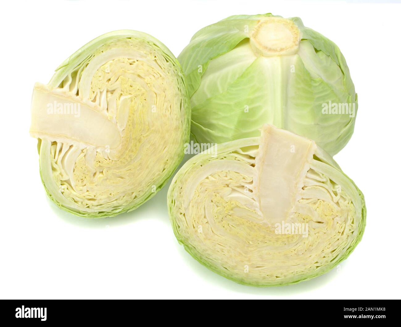Cabbage isolated on white background Stock Photo - Alamy
