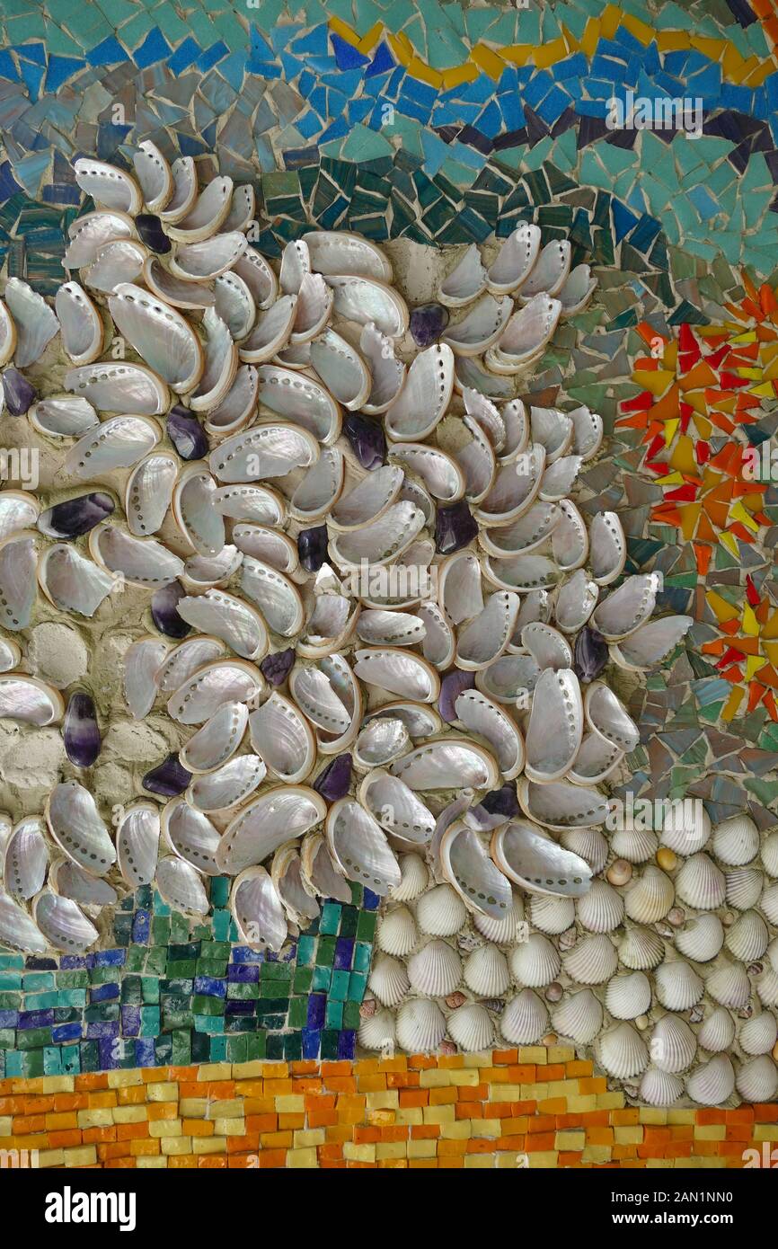 The Shell House, Abbey Gardens, Tresco, Isles of Scilly, Cornwall, U.K ...