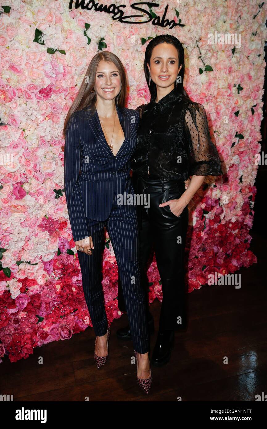 Berlin, Germany. 15th Jan, 2020. Cathy Hummels (l) and Stephanie Stumph ...