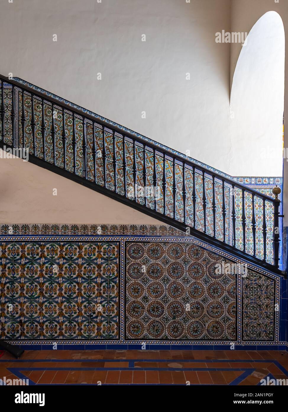 Seville alcazar ceramic tiles hi-res stock photography and images - Alamy