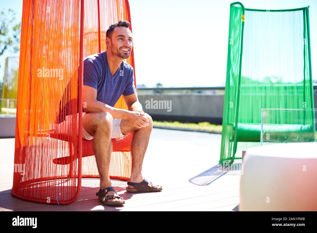 Modern chair relaxing hi-res stock photography and images - Alamy