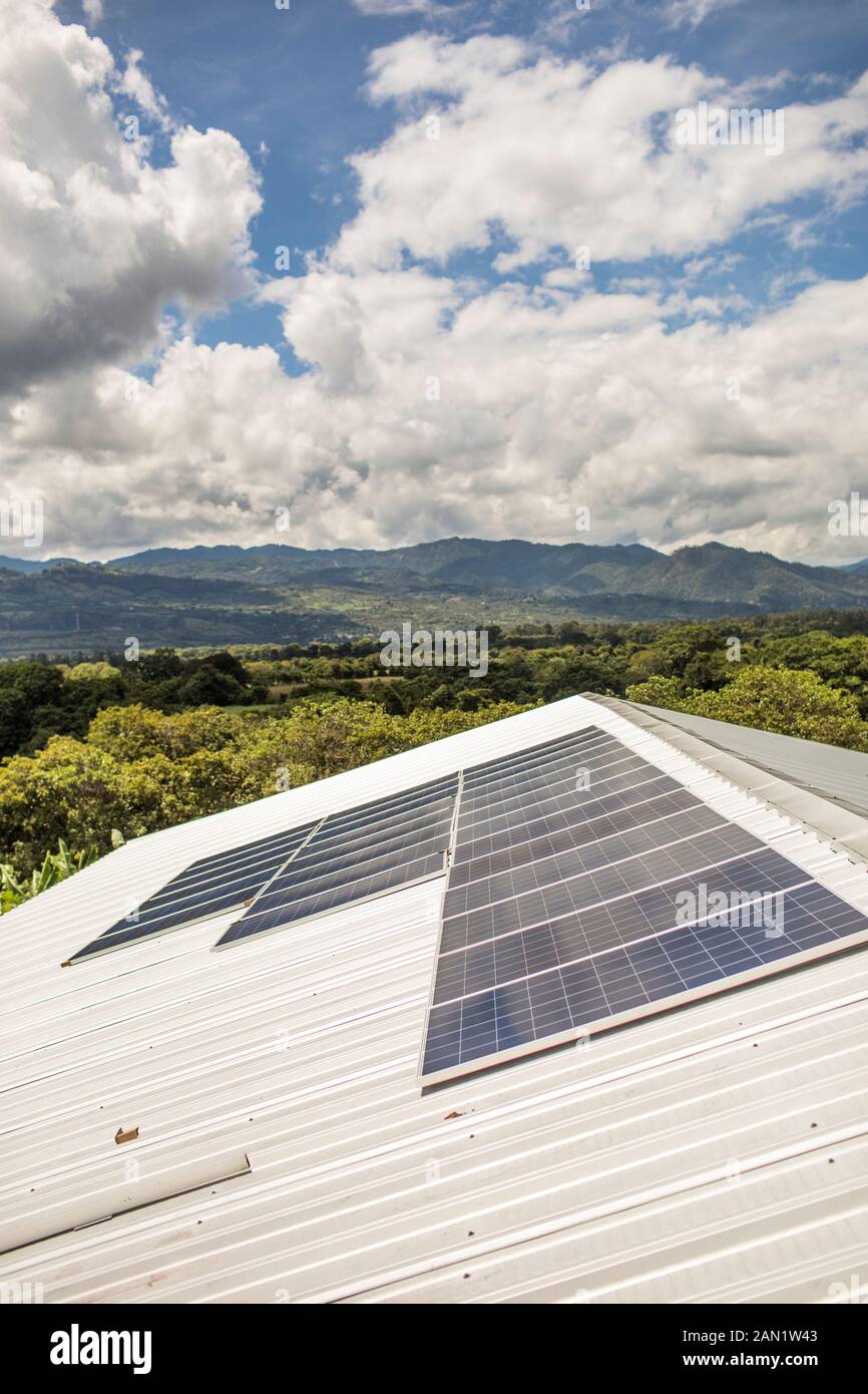 Solar panels rural building hi-res stock photography and images - Alamy