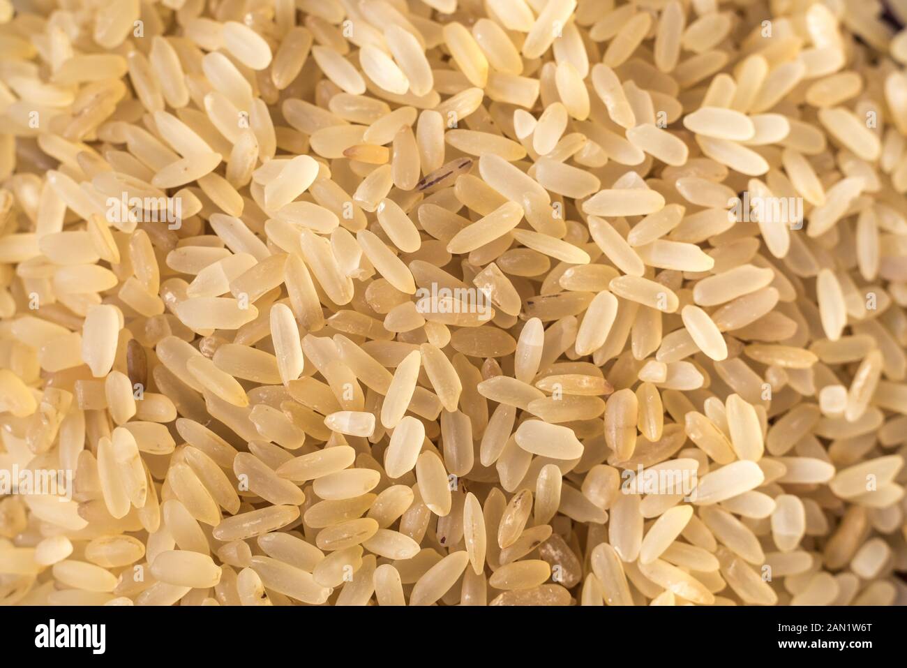useful Long-grain steamed white rice. Rice texture. healthy diet Stock ...