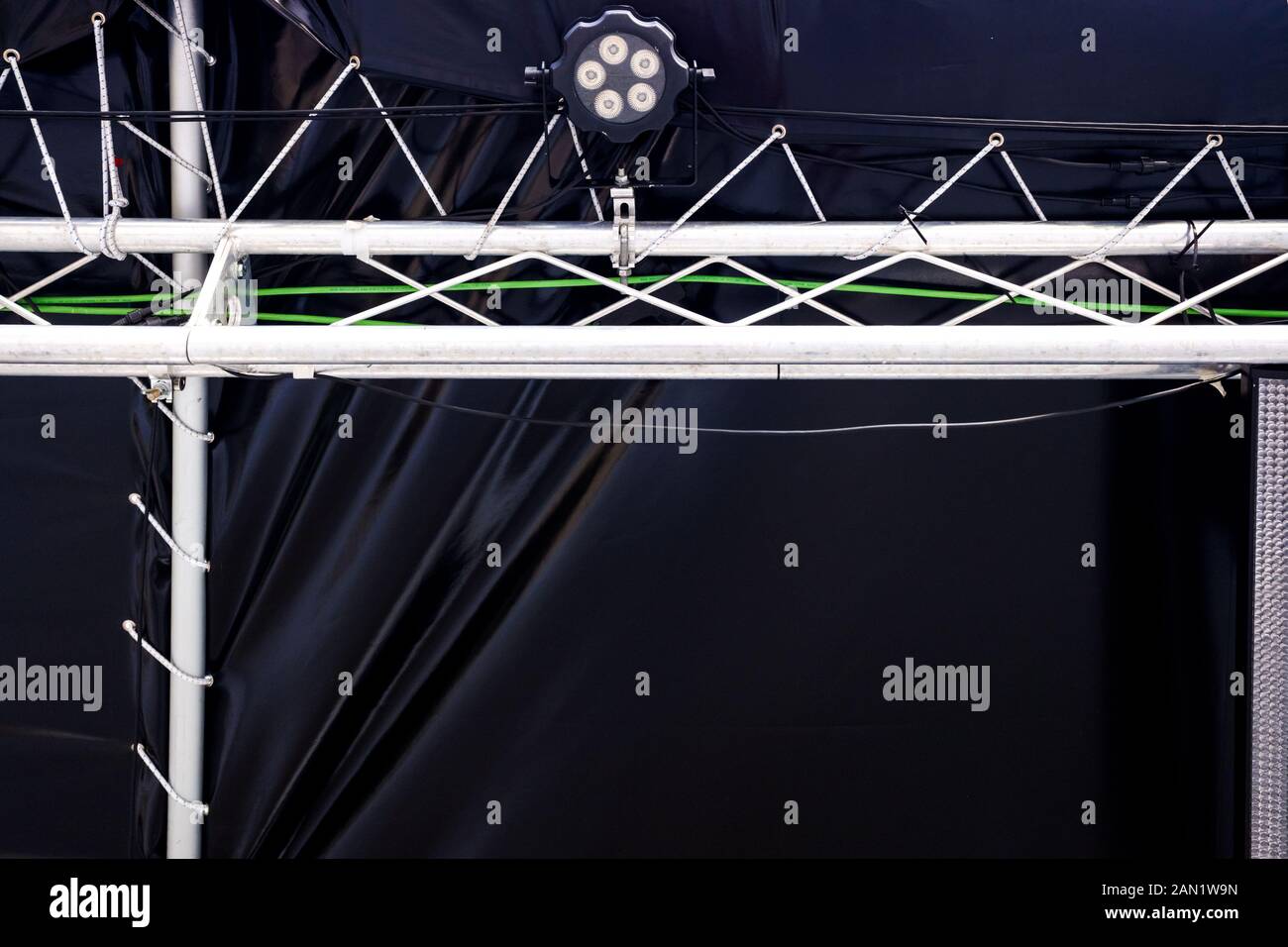 LED spotlights hanging on a stage Stock Photo - Alamy