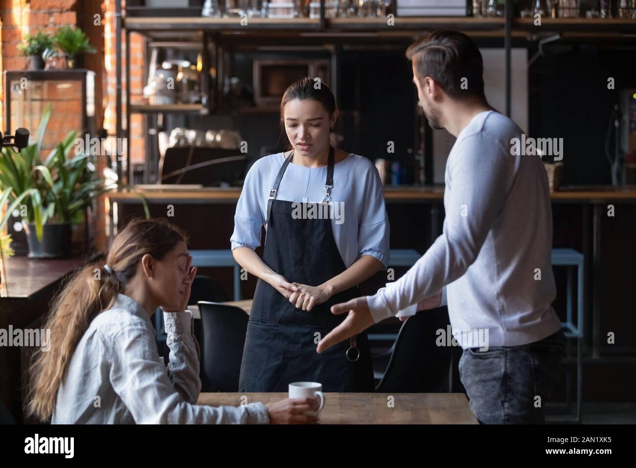 Unhappy customer restaurant hi-res stock photography and images - Alamy