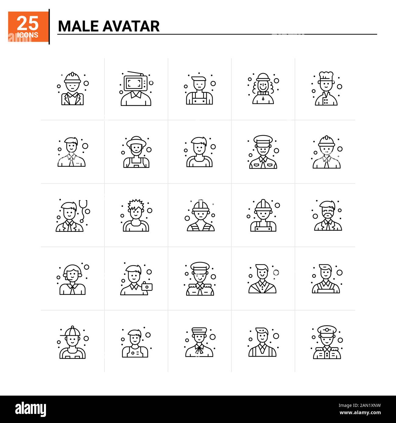 Male avatar icon Stock Vector Images - Alamy
