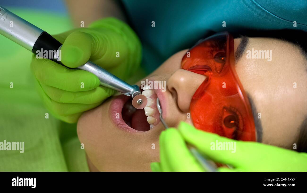 Teeth polishing procedure hi-res stock photography and images - Alamy