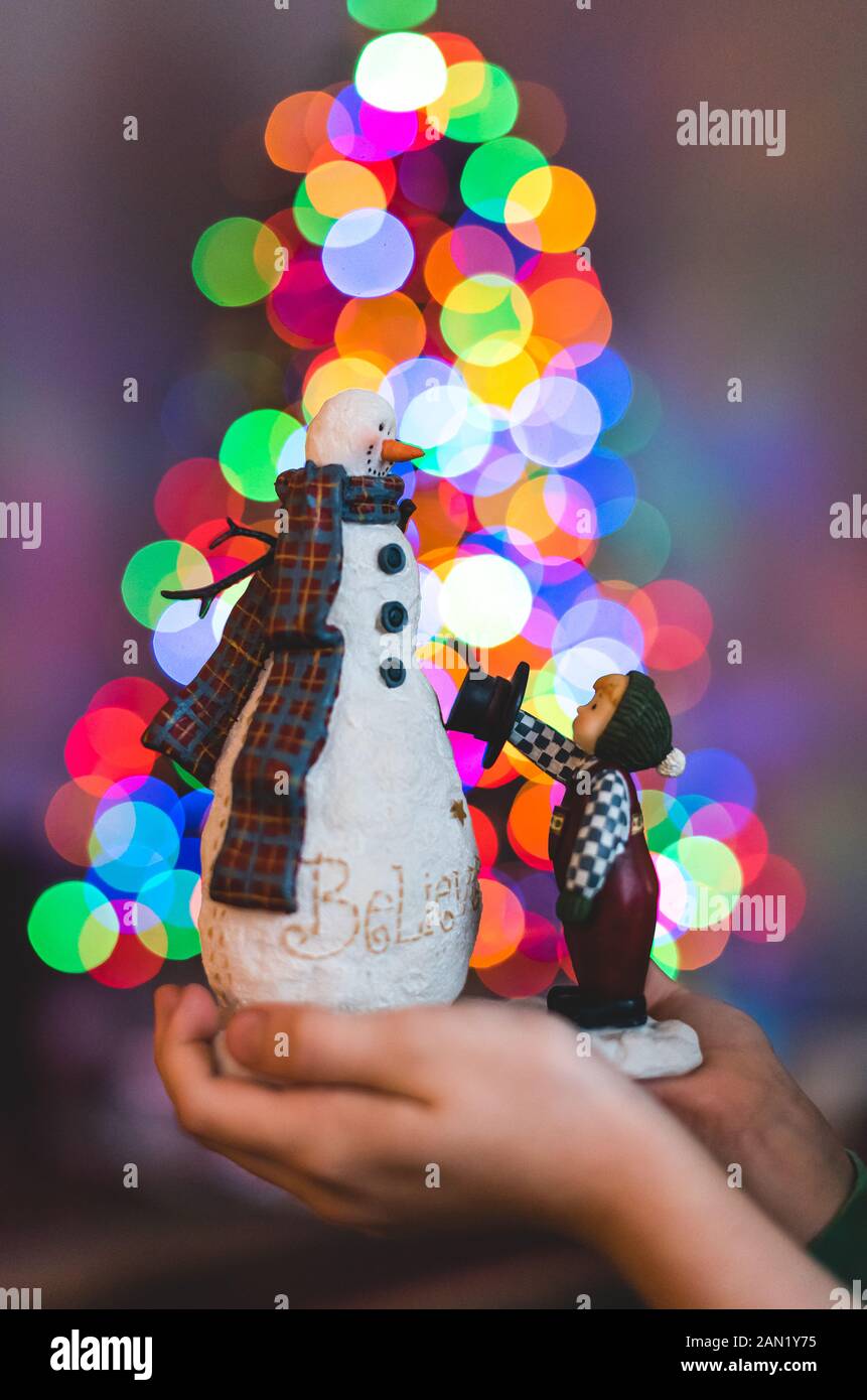 Snowman tree hands hi-res stock photography and images - Alamy