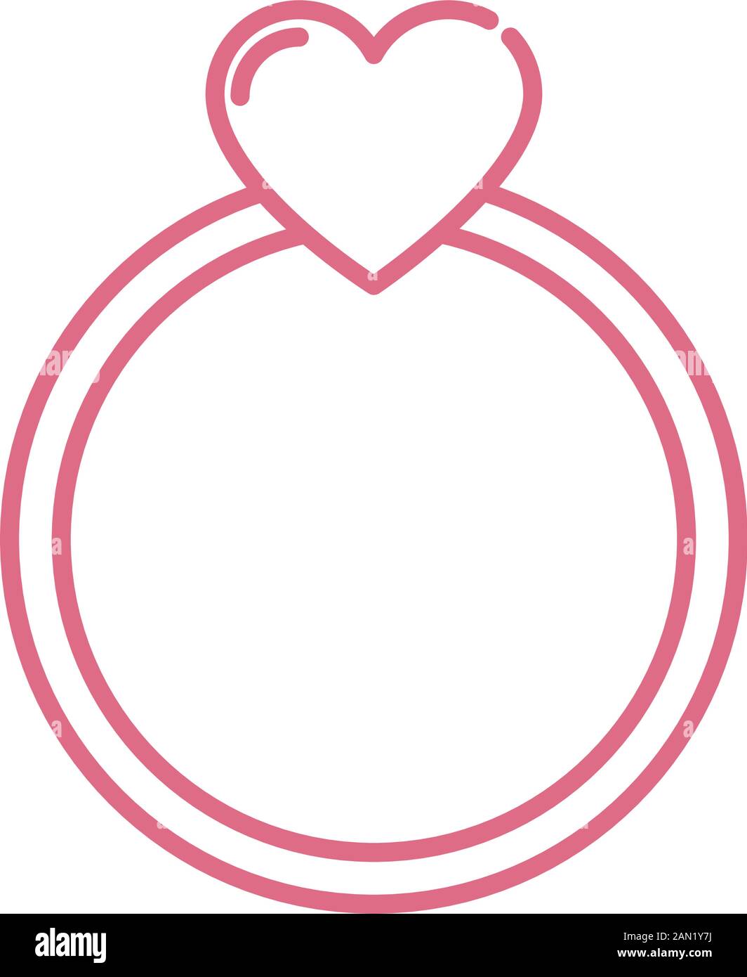 Isolated heart ring vector design Stock Vector Image & Art - Alamy