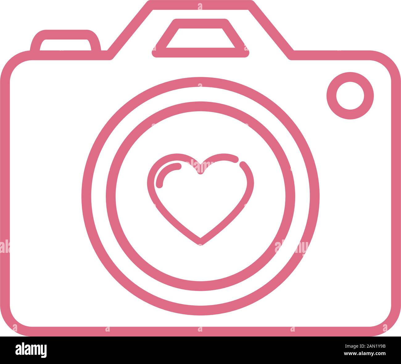 Isolated heart inside camera vector design Stock Vector Image & Art - Alamy
