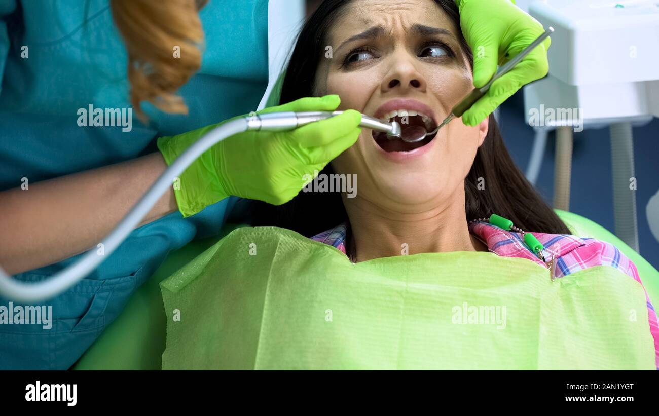 Procedure scared hi-res stock photography and images - Alamy