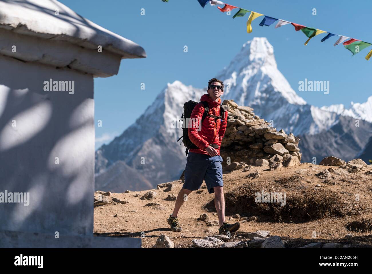 Adrian Ballinger, Ama Dablam Expedition, Khumbu, Nepal Stock Photo - Alamy