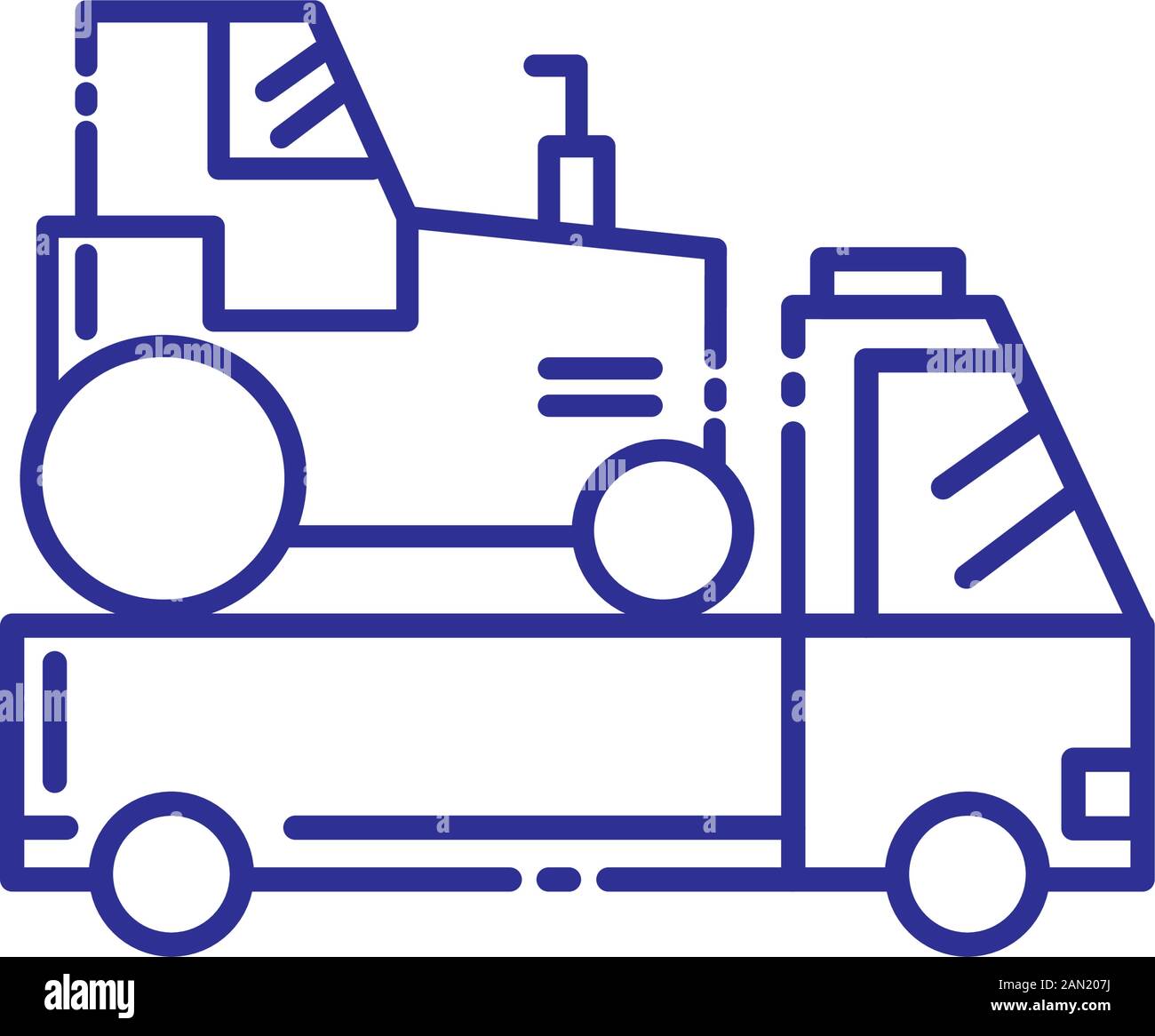 Passenger car moving high Stock Vector Images - Alamy